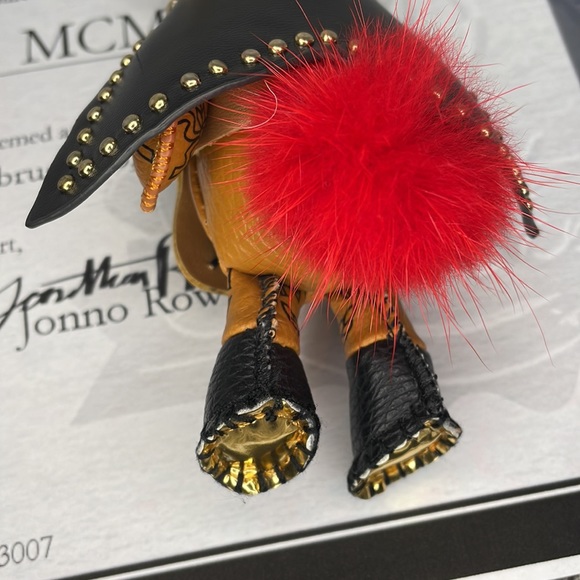 MCM | Accessories | Authentic Mcm Bunny Gladiator Keychain With Studs ...